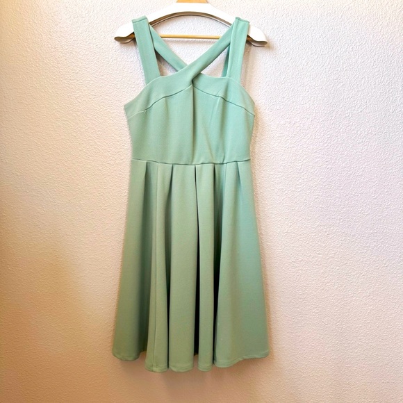 torrid | Dresses | Torrid Mint Green Crossback Fit Flare Dress Plus ...